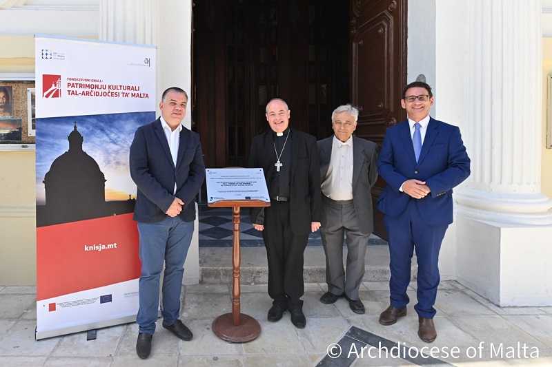 Restoration works on facade of St. Cajetan church in Hamrun completed ...