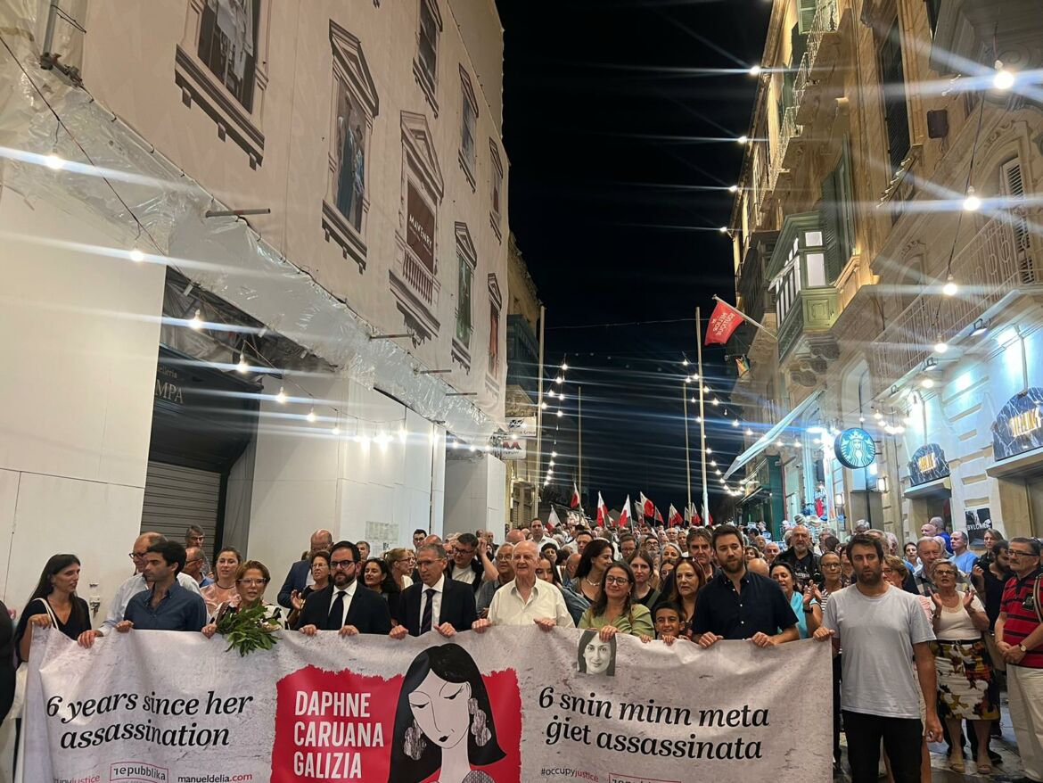 Ifakkru s-6 anniversarju mill-qtil ta’ Caruana Galizia b’dimostrazzjoni ...