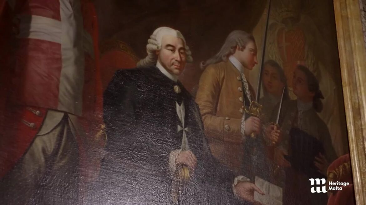 Pittura simbolu tat-8 ta' Settembru lura fil-Palazz tal-Gran Mastru ...