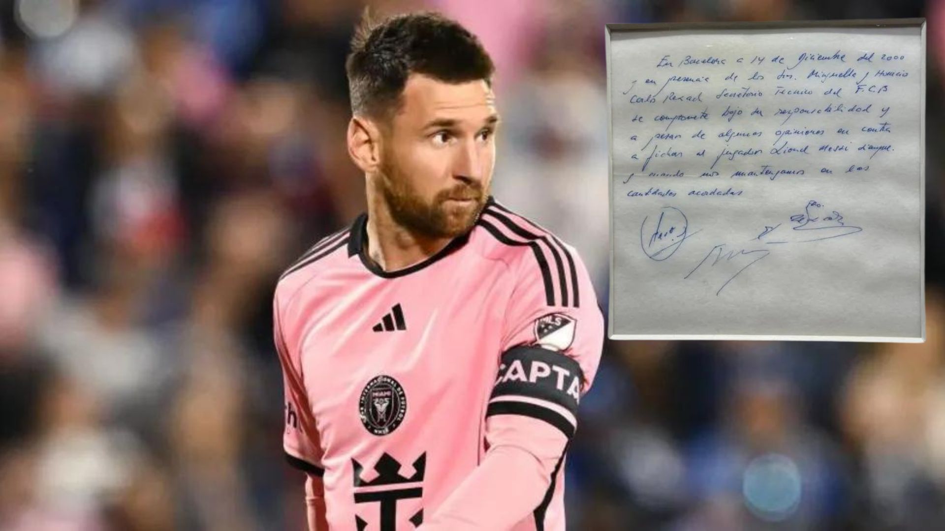 Napkin sporting Lionel Messi's first unofficial contract sells for € ...