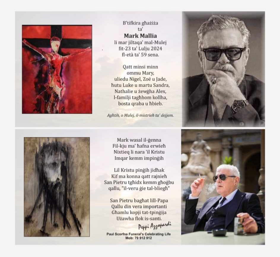 L-artist Mark Mallia jagħti għajnejh bħala donazzjoni tal-organi ...