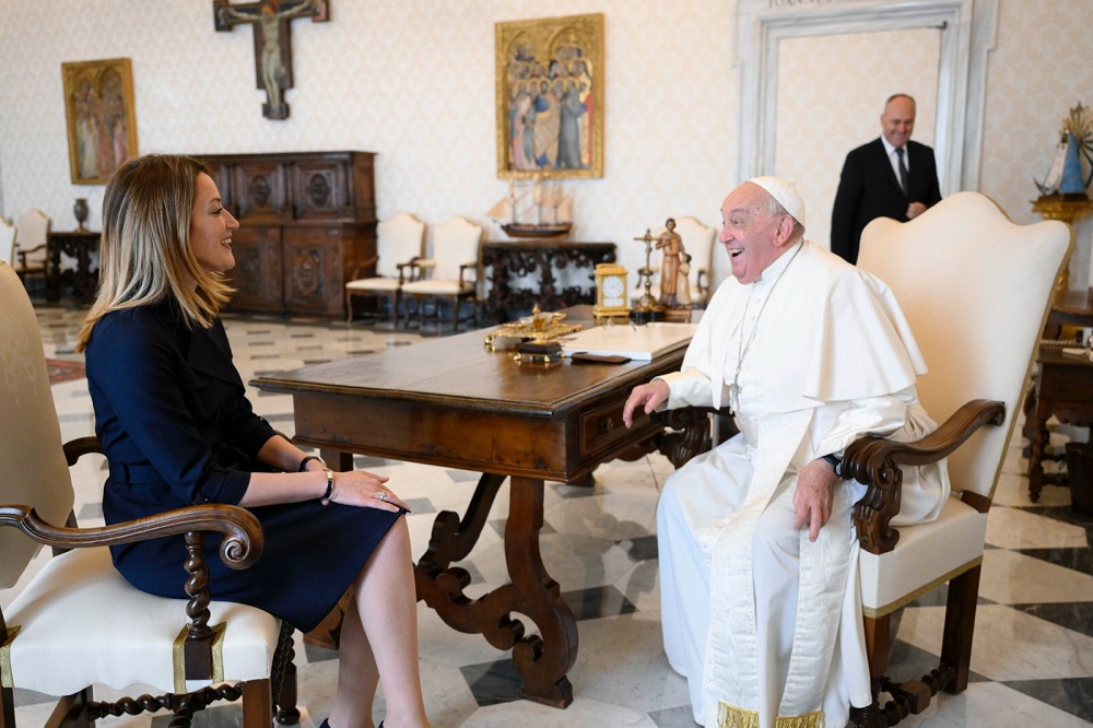 President of European Parliament meets with Pope Francis - TVMnews.mt
