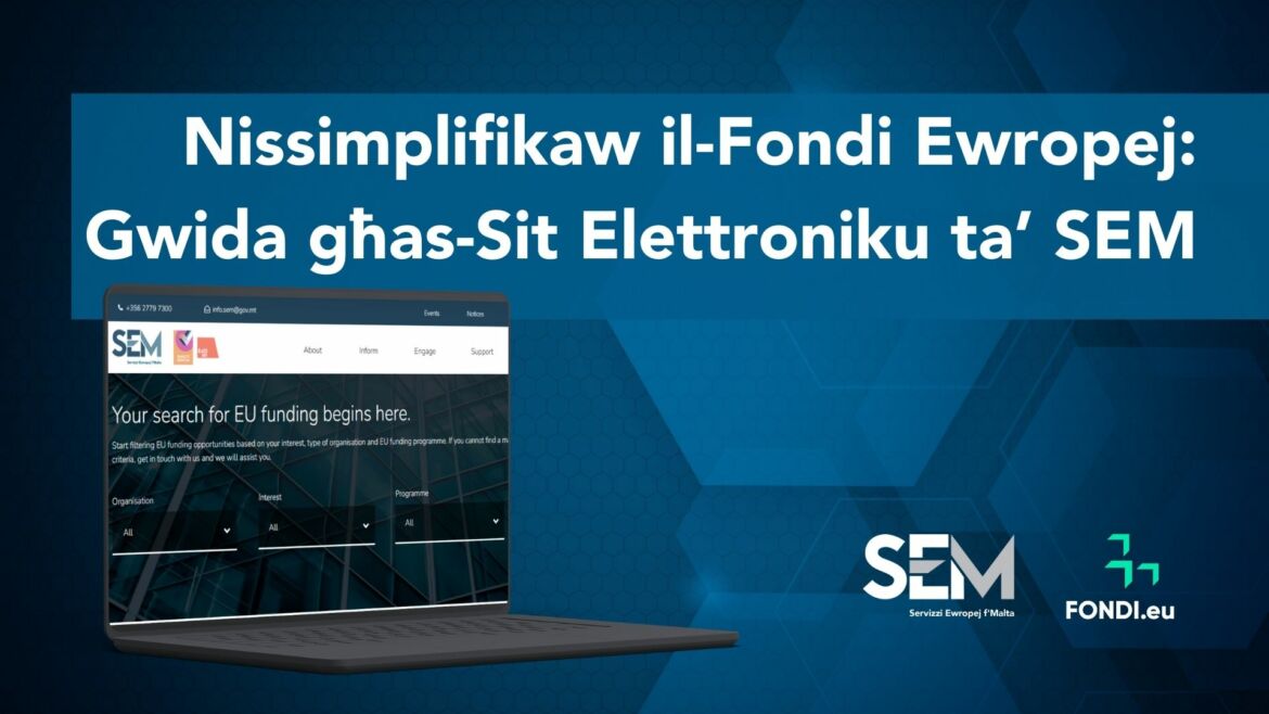 Simplifying EU Funds: Your Guide to SEM Online - TVMnews.mt