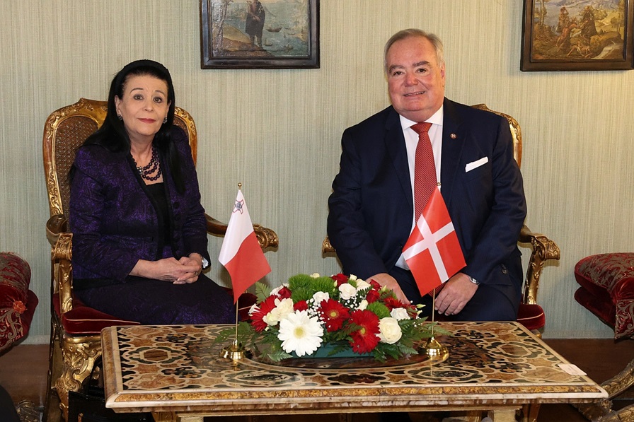 Il-President tiltaqa' mal-Gran Mastru tal-Ordni Sovrana ta' Malta ...