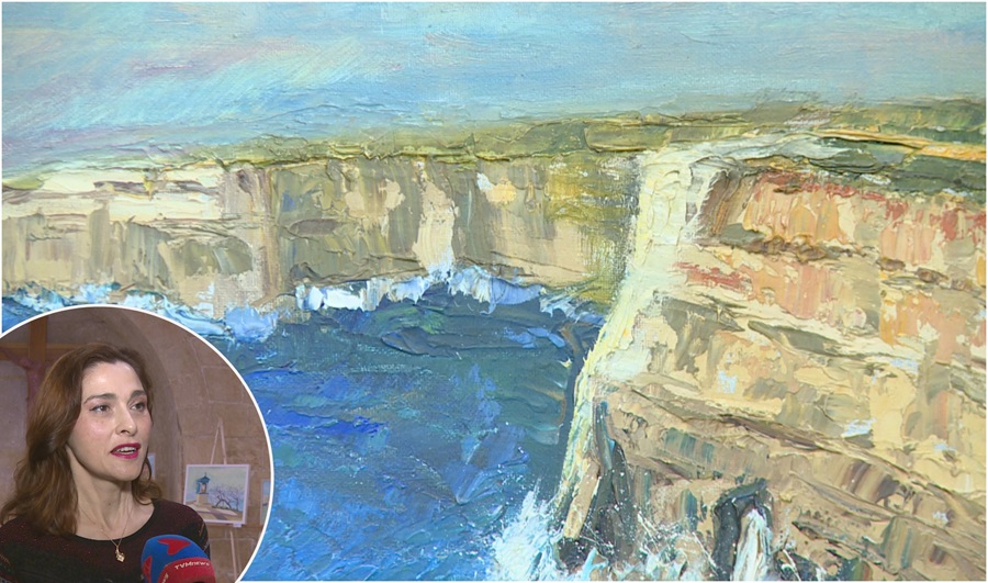 Il-kuluri differenti tal-ġurnata jispirawha tpitter xenarji ta' Malta u ...