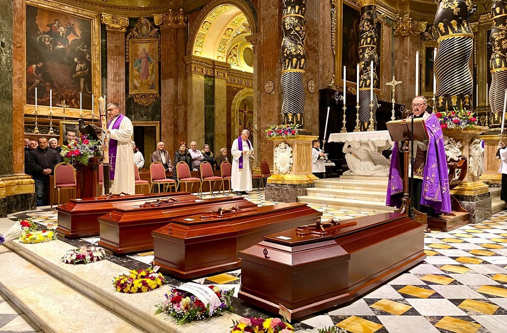 Parish of St. George in Gozo holds dignified funeral for four forgotten ...