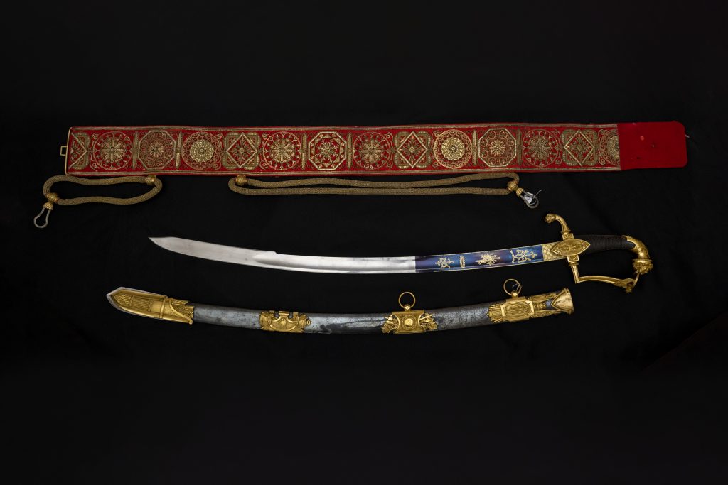Sword Napoleon presented to Admiral Decres exhibited at the Maritime ...