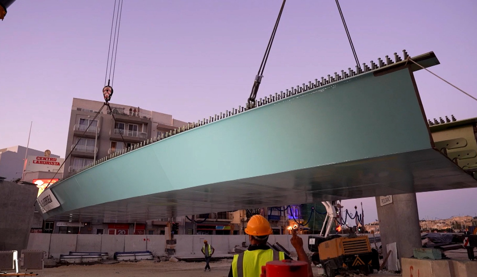 Half of the Msida flyover is in place - TVMnews.mt