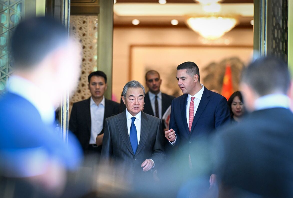 Deputy Prime Minister and Minister for Foreign Affairs, Ian Borg, holds ...