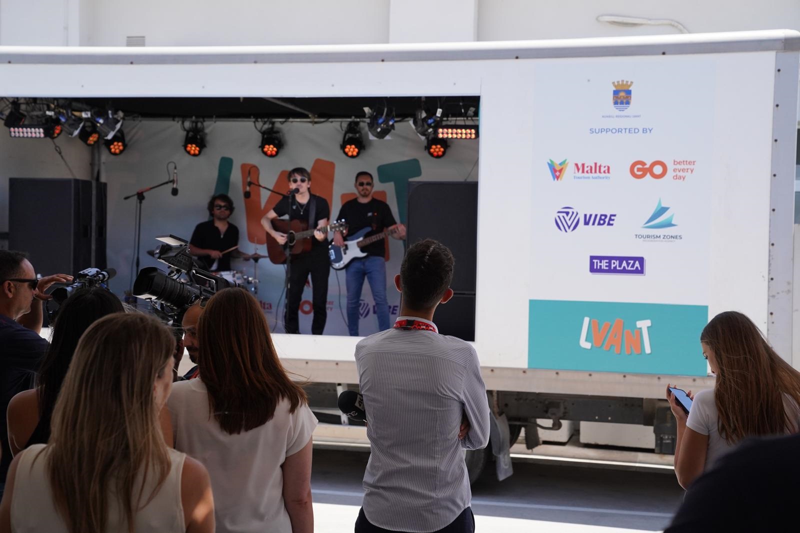 Free concerts in different localities through a mobile powered stage ...