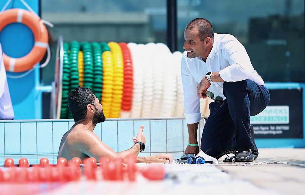 Prime Minister visits Neil Agius ahead of 'The Gozo 7' ultra-swim ...
