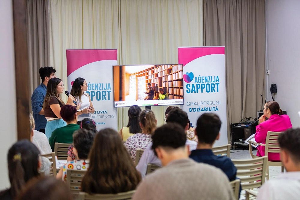 Aġenzija Sapport with the first project designed by students and people ...