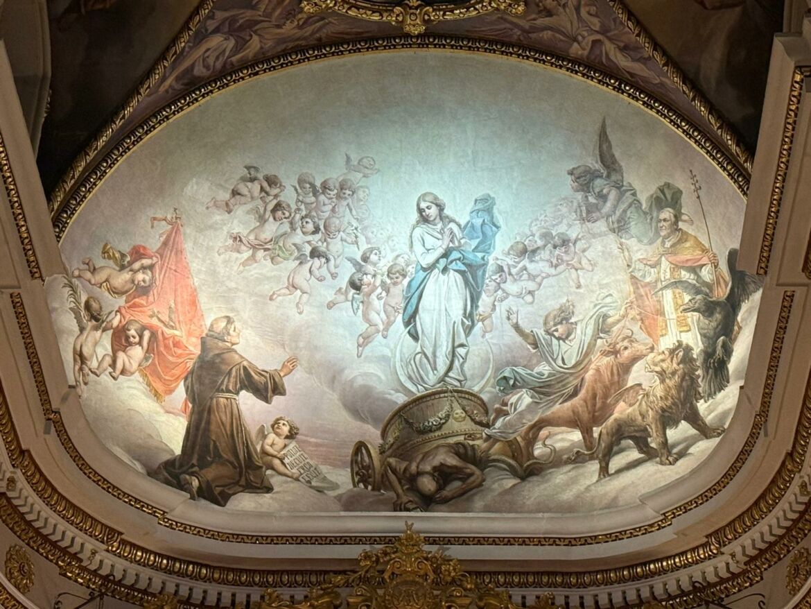 Restoration completed on the principal apse of the Sacro Cuor sanctuary ...