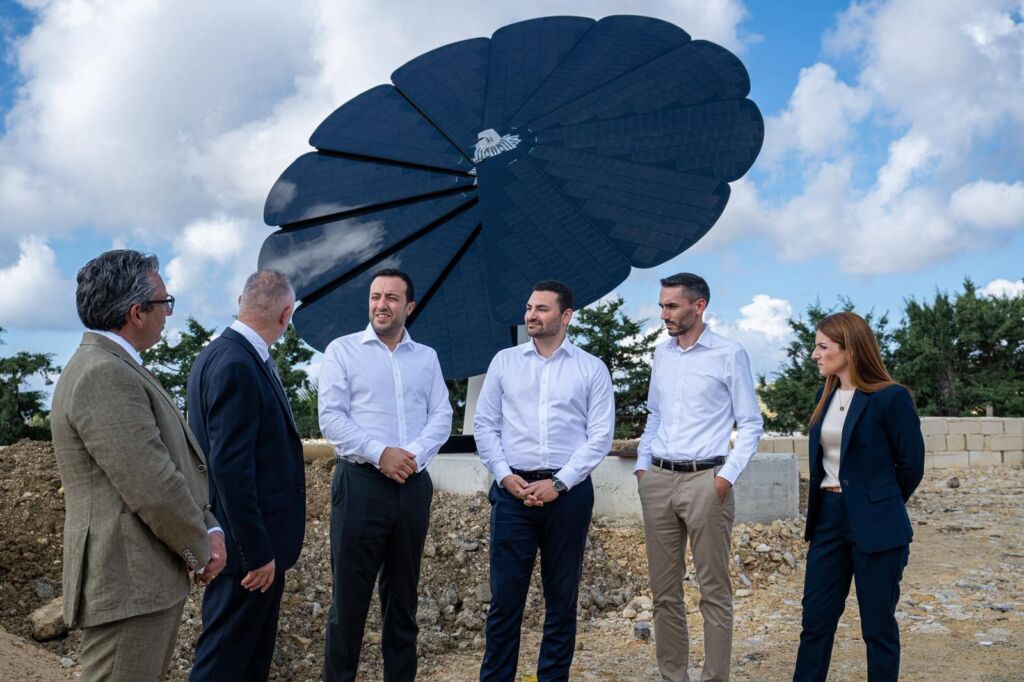 First solar flowers in Europe installed at the Gozo Multi-Modal Hub in ...