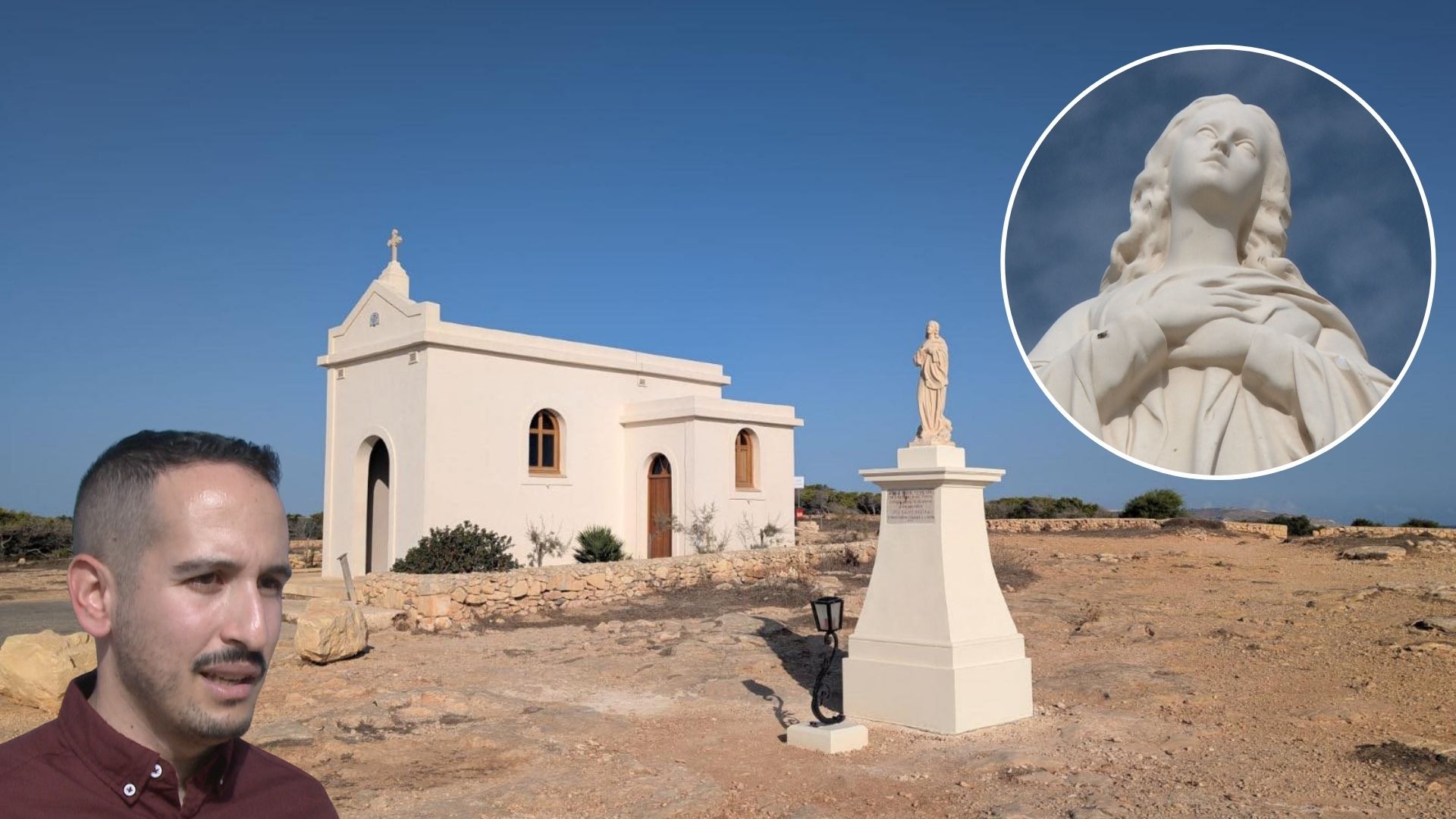 Restawrata u rilokata l-istatwa tal-Madonna tal-Aħrax tal-Mellieħa ...