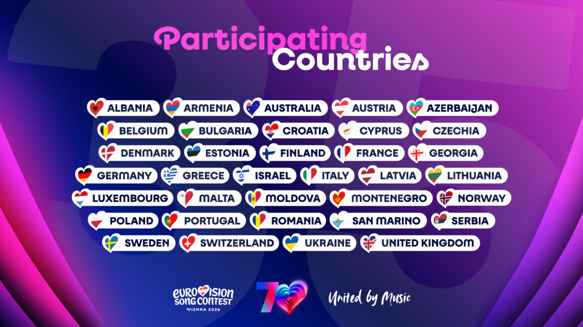 35 countries to take part in 70th edition of Eurovision in Vienna ...