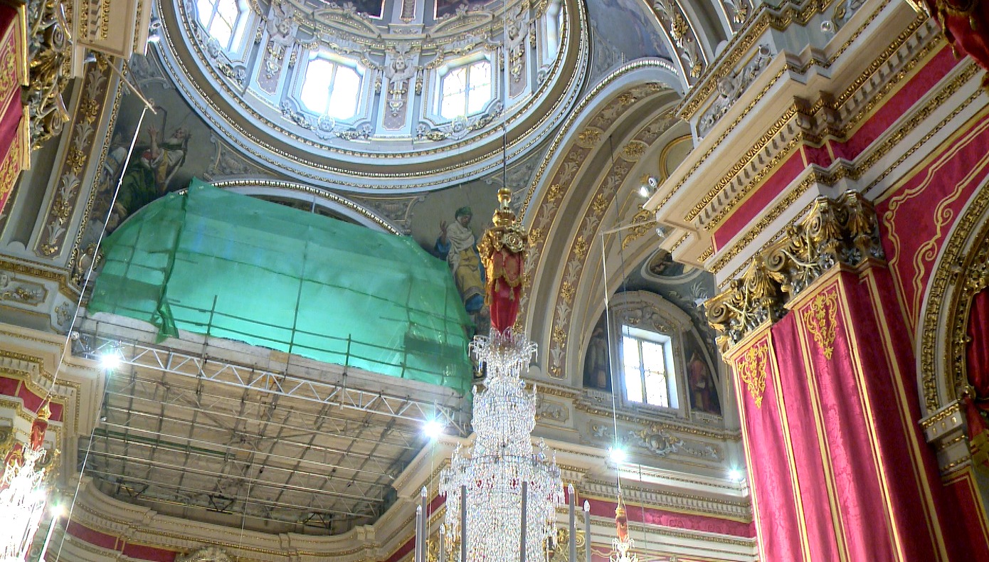 The Kolleġġjata ta' Bormla prepares for restoration of damages which ...
