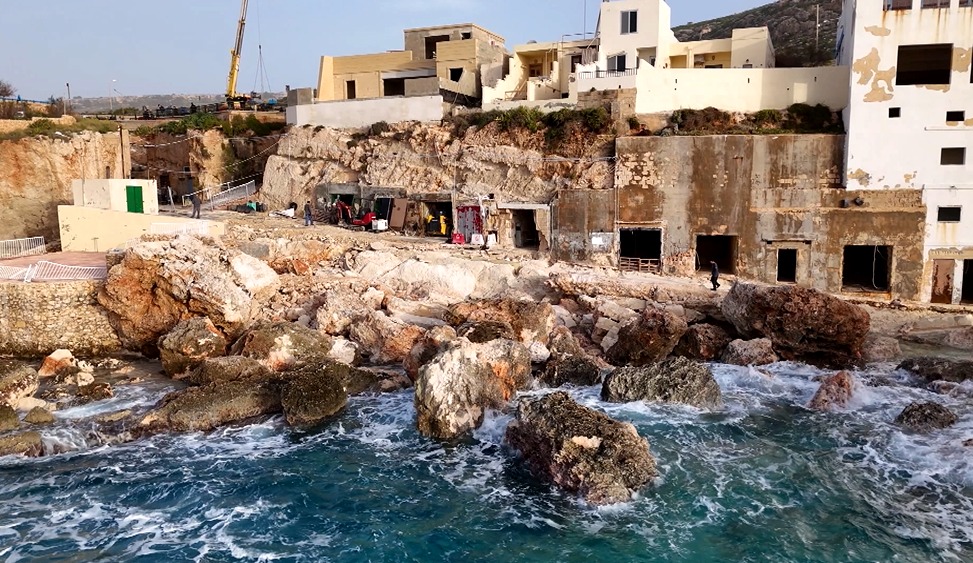 A study will assess the damage at Għar Lapsi from both land and sea ...