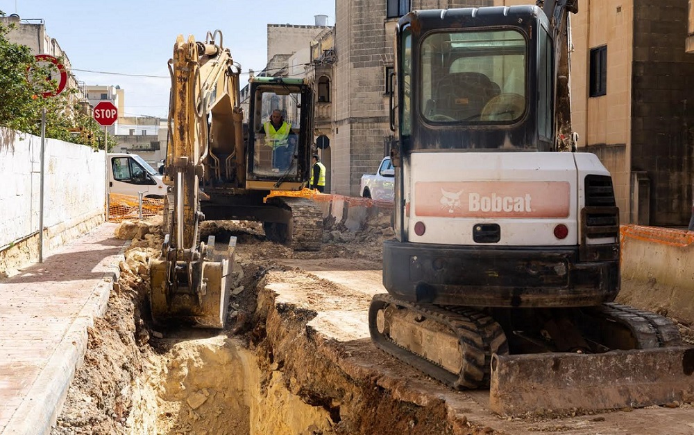 Ongoing works on potable water and drainage networks in Ħal Kirkop ...