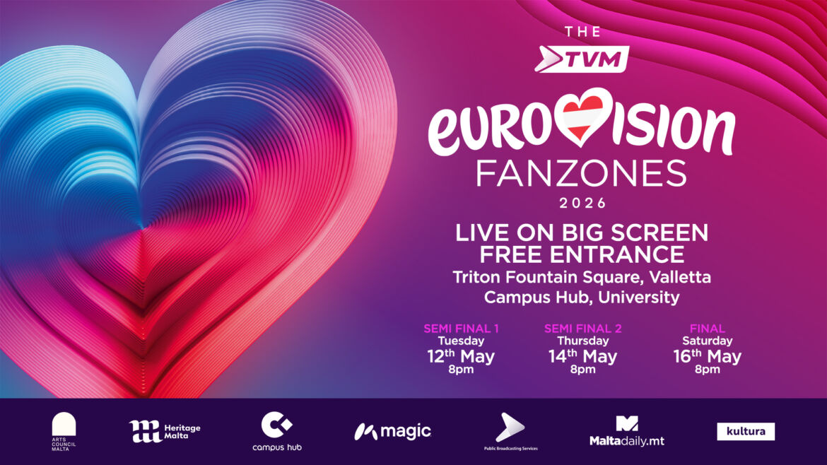 TVM Eurovision Fan Zones fi Pjazza Tritoni u l-Campus Hub - TVMnews.mt